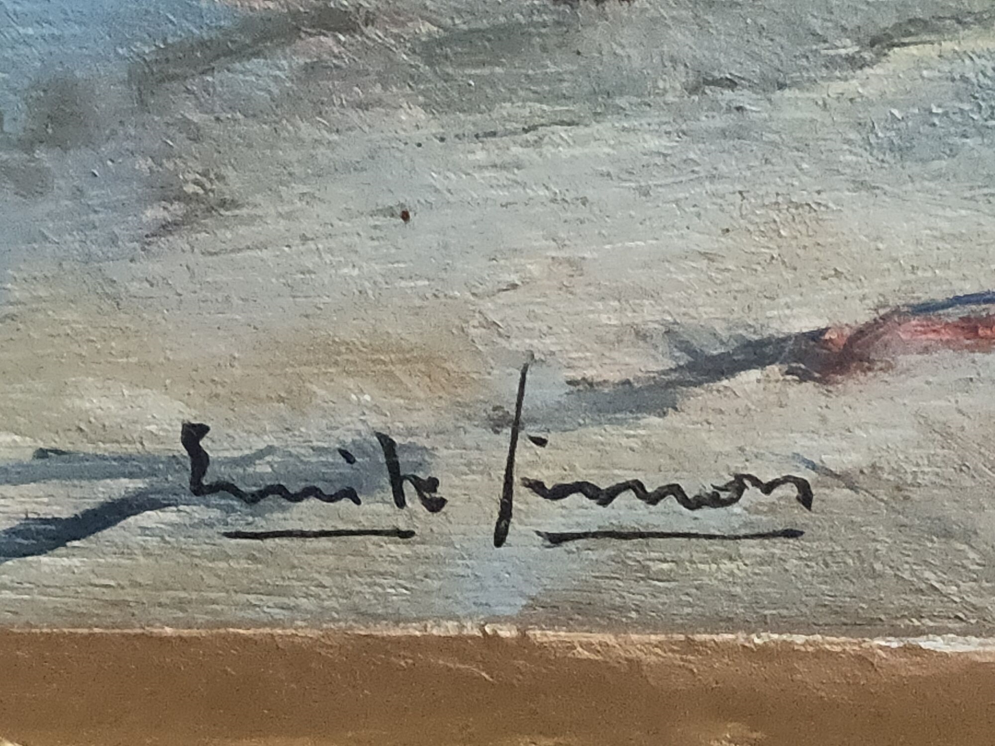 Emile Simon | Couple de bretons sur un parapet dans un village breton | MutualArt