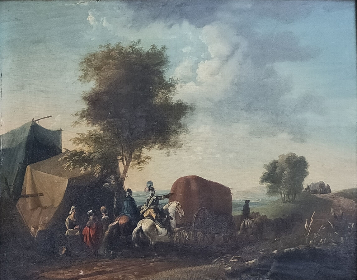 Joseph-Siffred Duplessis | Le campement (restaurations | MutualArt