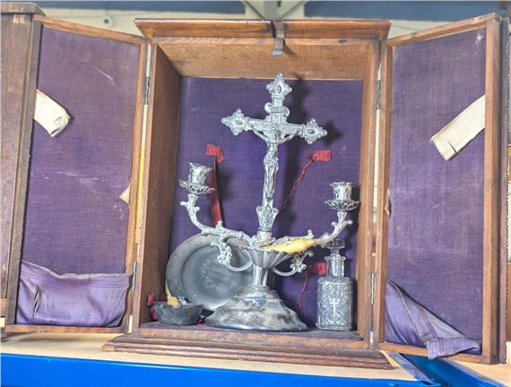 Silver | A late 19th/early 20th century priest's last rites sick call ...