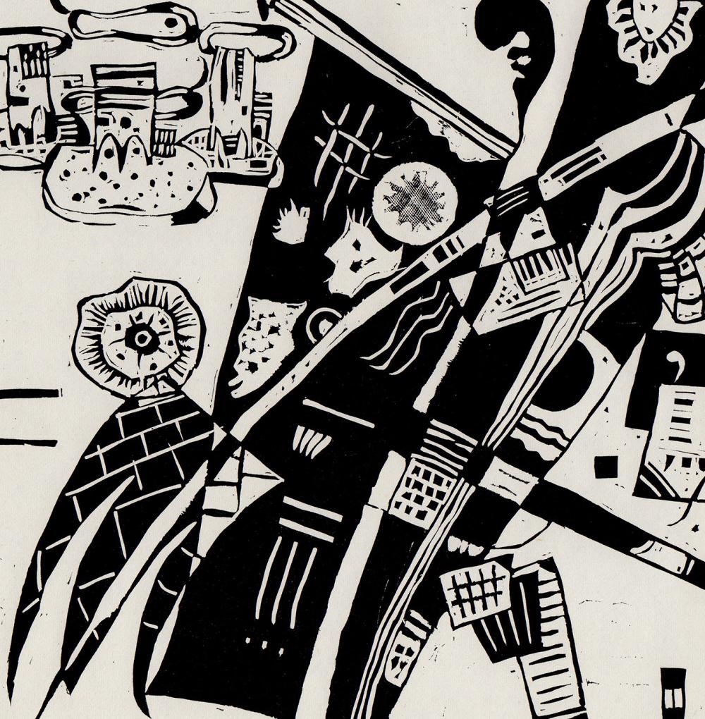 Wassily Kandinsky | Wassily Kandinsky Original Woodcut Abstract ...