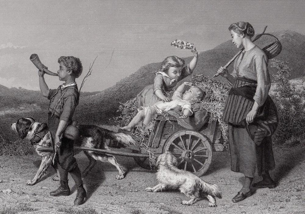 Théodore Gérard | Theodore Gerard A Triumphal Procession 1872 engraving ...