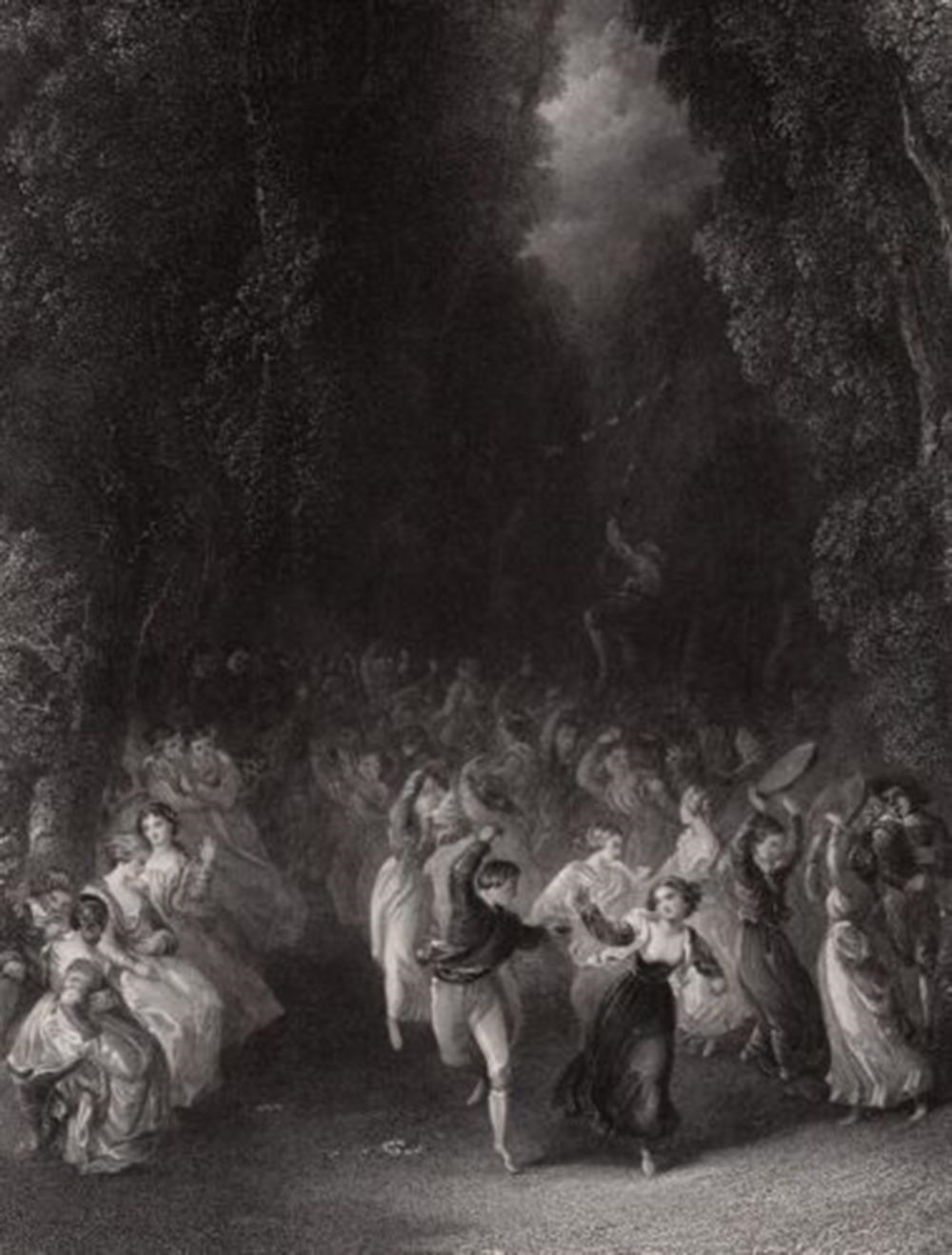 Thomas Stothard | Thomas Stothard SIGNED Engraving A Fete Champetre ...