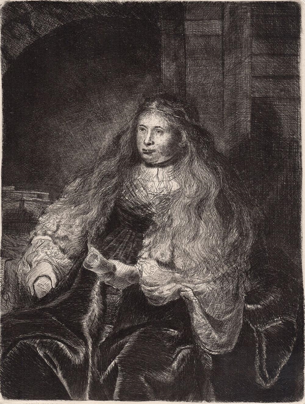 Rembrandt van Rijn | REMBRANDT 1800s Etching B340 The Great Jewish ...