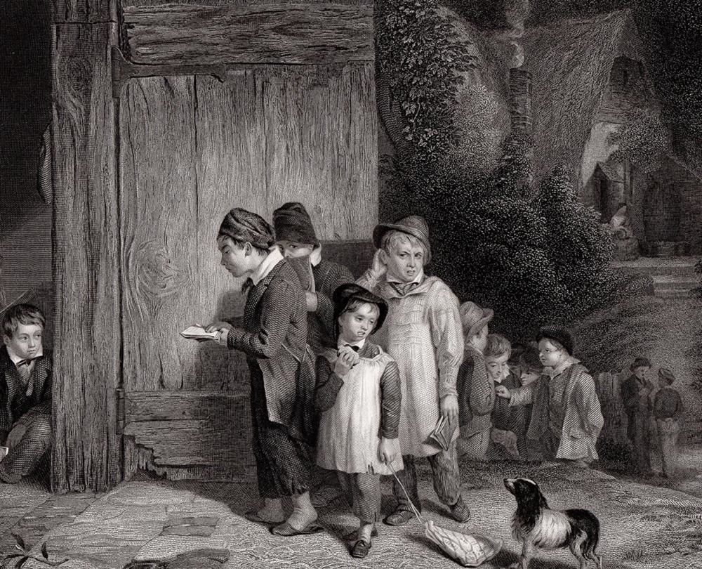 Thomas Webster | Thomas Webster 1862 engraving Going to School signed ...