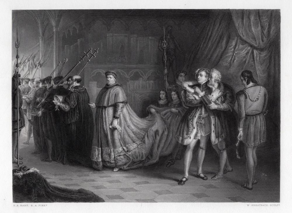 Solomon Alexander Hart | Solomon Hart 1800s Engraving Quarrel of Wolsey ...