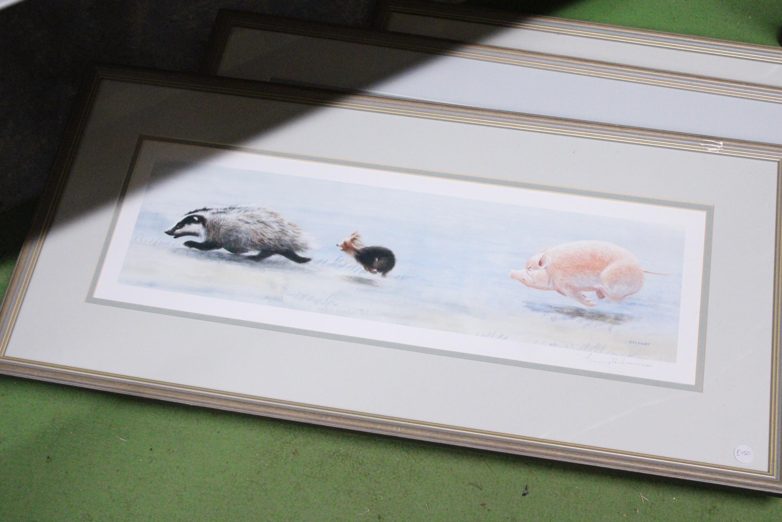 Three | THREE FRAMED AND MOUNTED GELDART PRINTS | MutualArt