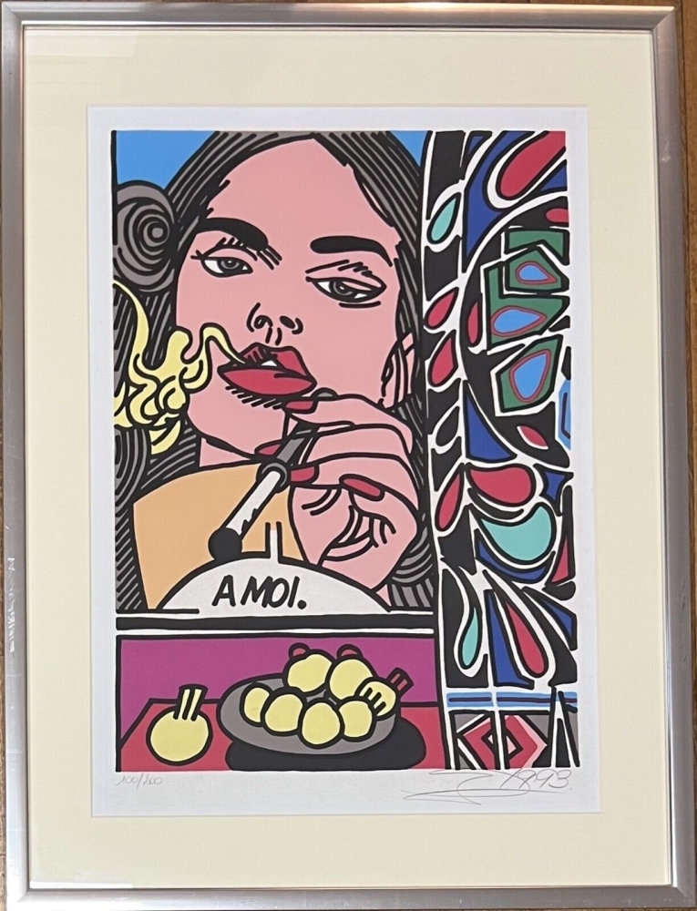 Gudmundur Gudmundsson | Silkscreen print La femme fatale - A moi - 1993 ...