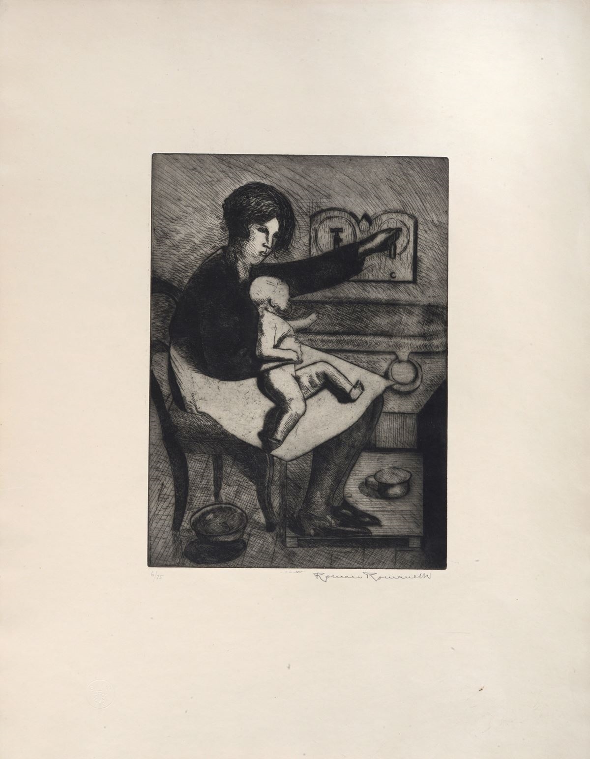 Romano Romanelli | Il bagno del bambino | MutualArt