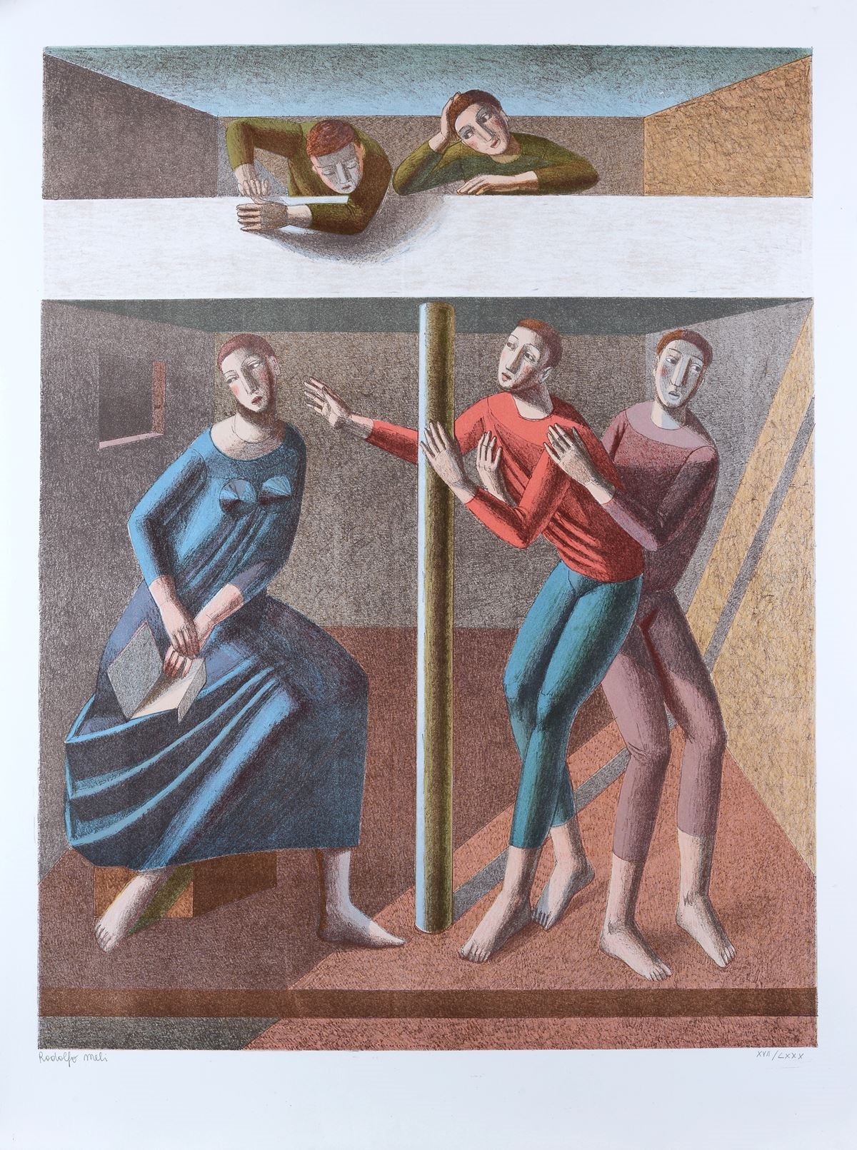 Rodolfo Meli | Cinque ragazzi | MutualArt