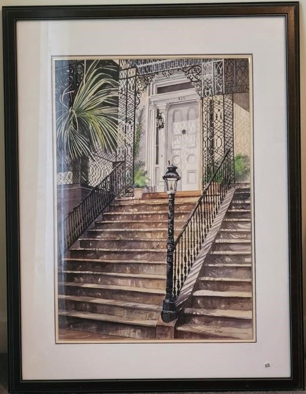 Abbott Fuller Graves | Lu Fuller Watercolor, Savannah Stairsteps ...