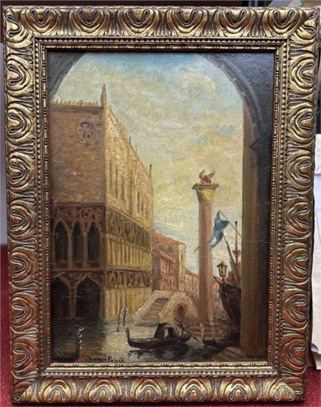 Ferdinand Emile Polack | Emile Ferdinand POLACK (1859-1896) Venice Oil ...