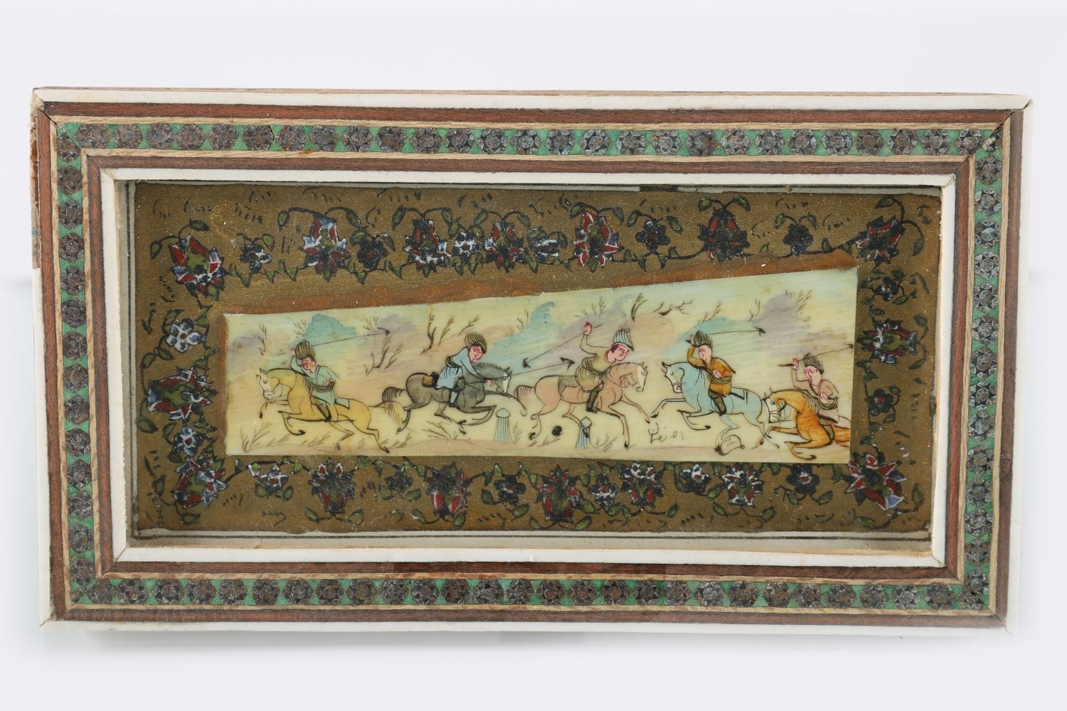 Ivory | 19TH-CENTURY PERSIAN PAINTING ON IVORY (19th Century) | MutualArt