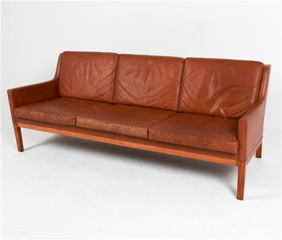 Kai Lyngfeldt-Larsen | KAI LYNGFELDT LARSEN DANISH LEATHER SOFA C. 1970 ...