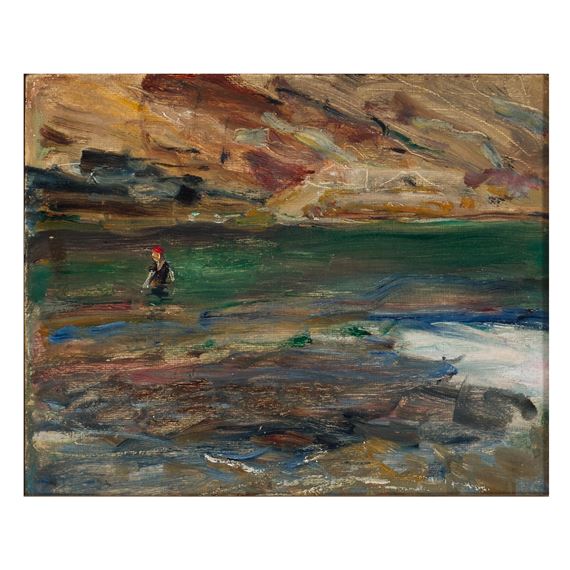 Howard Russell Butler | Swimming at Bald Head cliffs | MutualArt