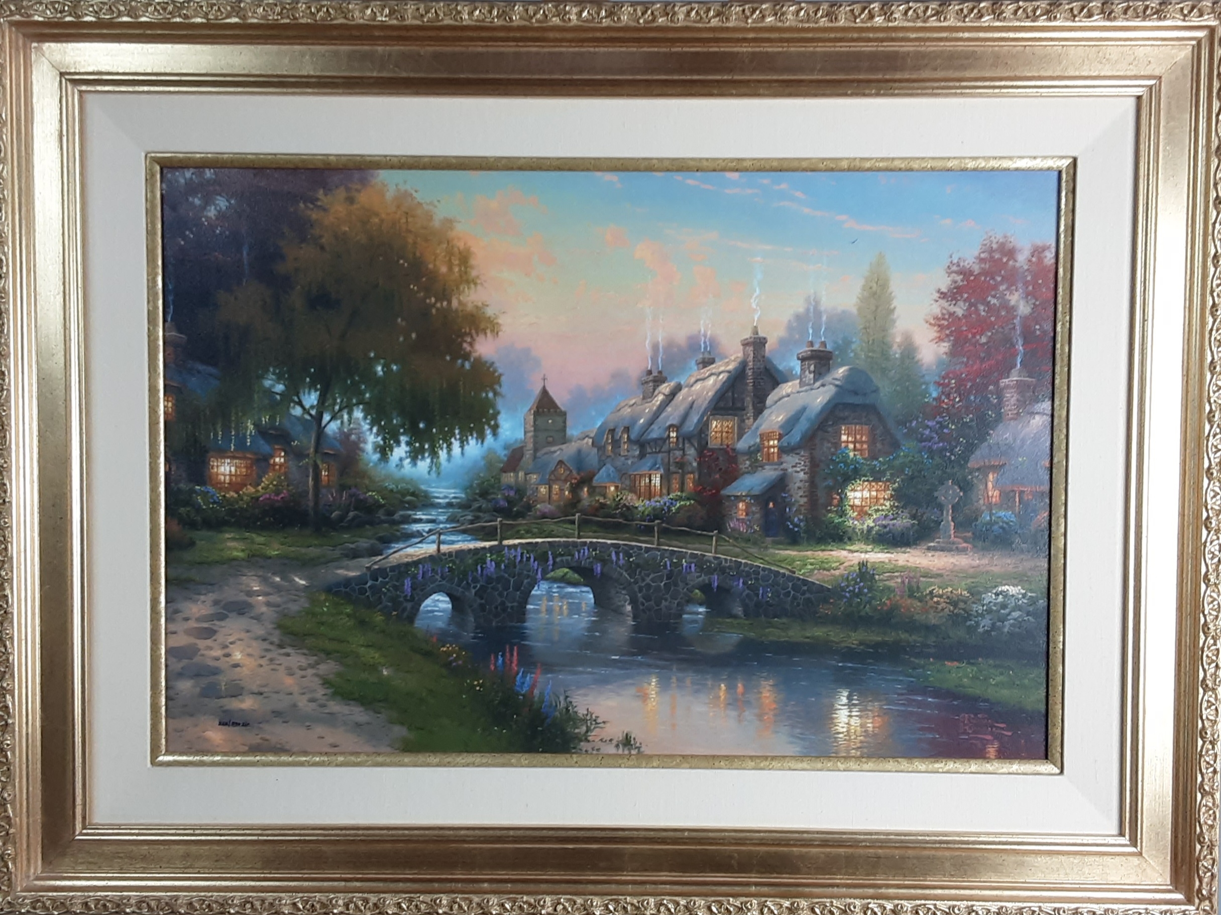 Thomas Kinkade | COBBLESTONE BRIDGE | MutualArt