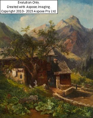 Georg Geyer | Ein Bauerngarten in den Alpen | MutualArt