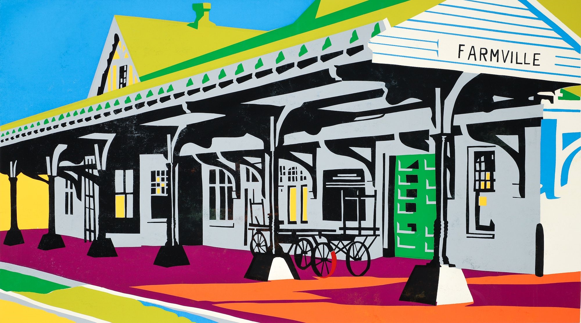 Joseph Craig English | Includes: Farmville Train Station (1974) | MutualArt