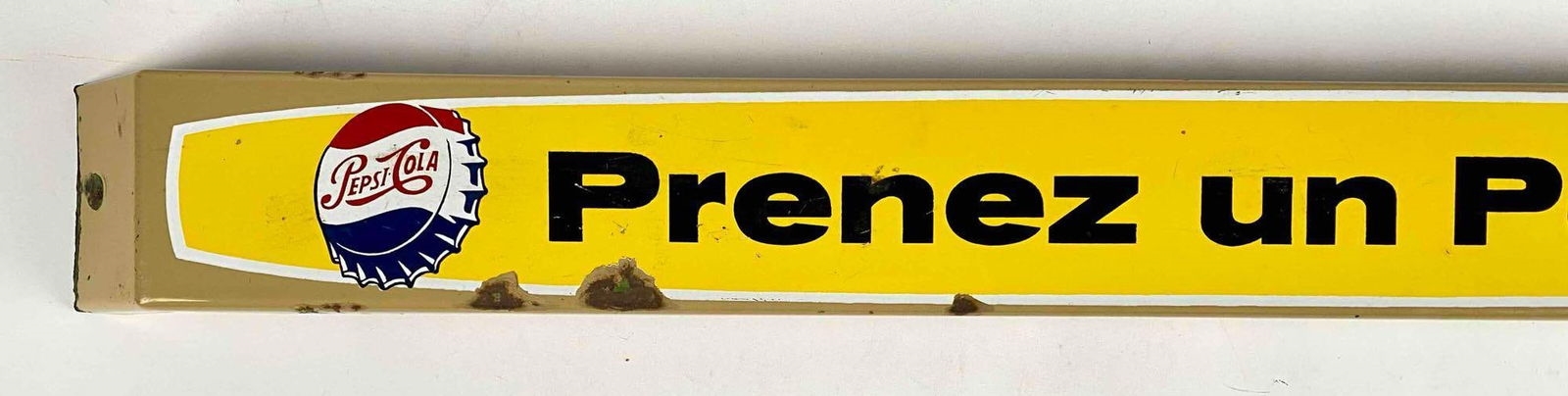 Block | Vintage French Pepsi-Cola Metal Advertisment (Door Handle ...