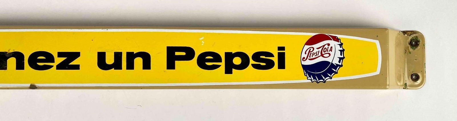 Block | Vintage French Pepsi-Cola Metal Advertisment (Door Handle ...