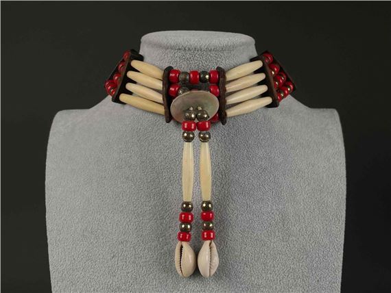 Block | Native American Bone Pipe Choker | MutualArt