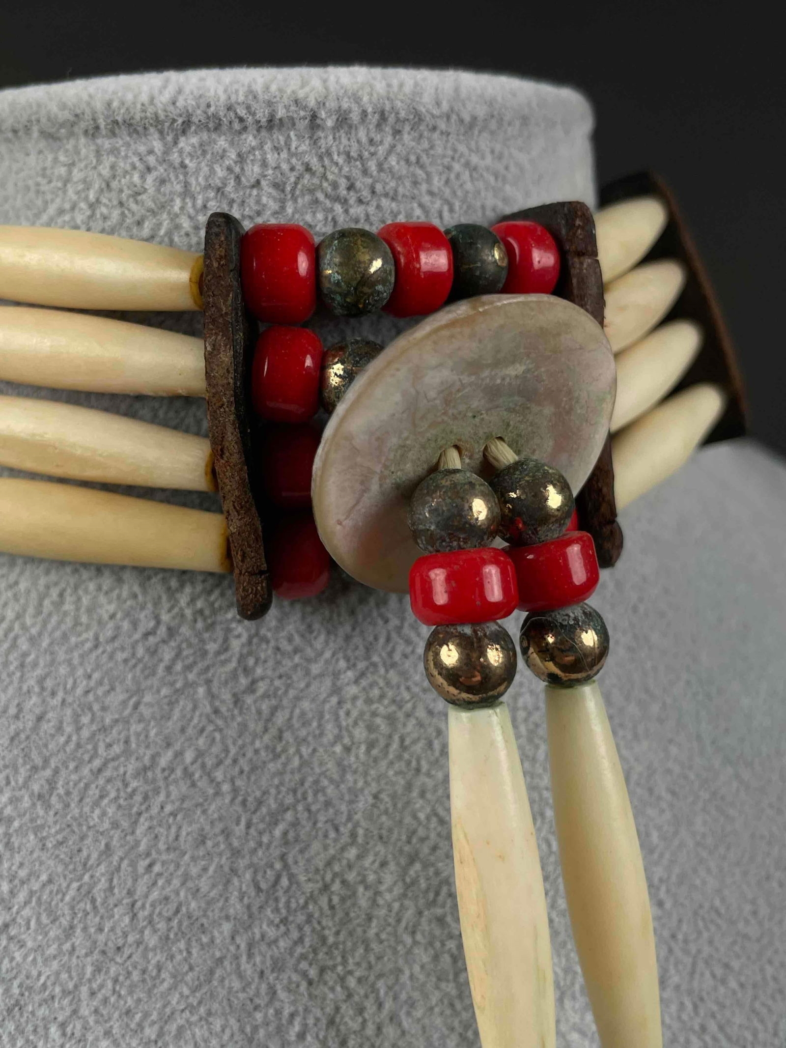 Block | Native American Bone Pipe Choker | MutualArt