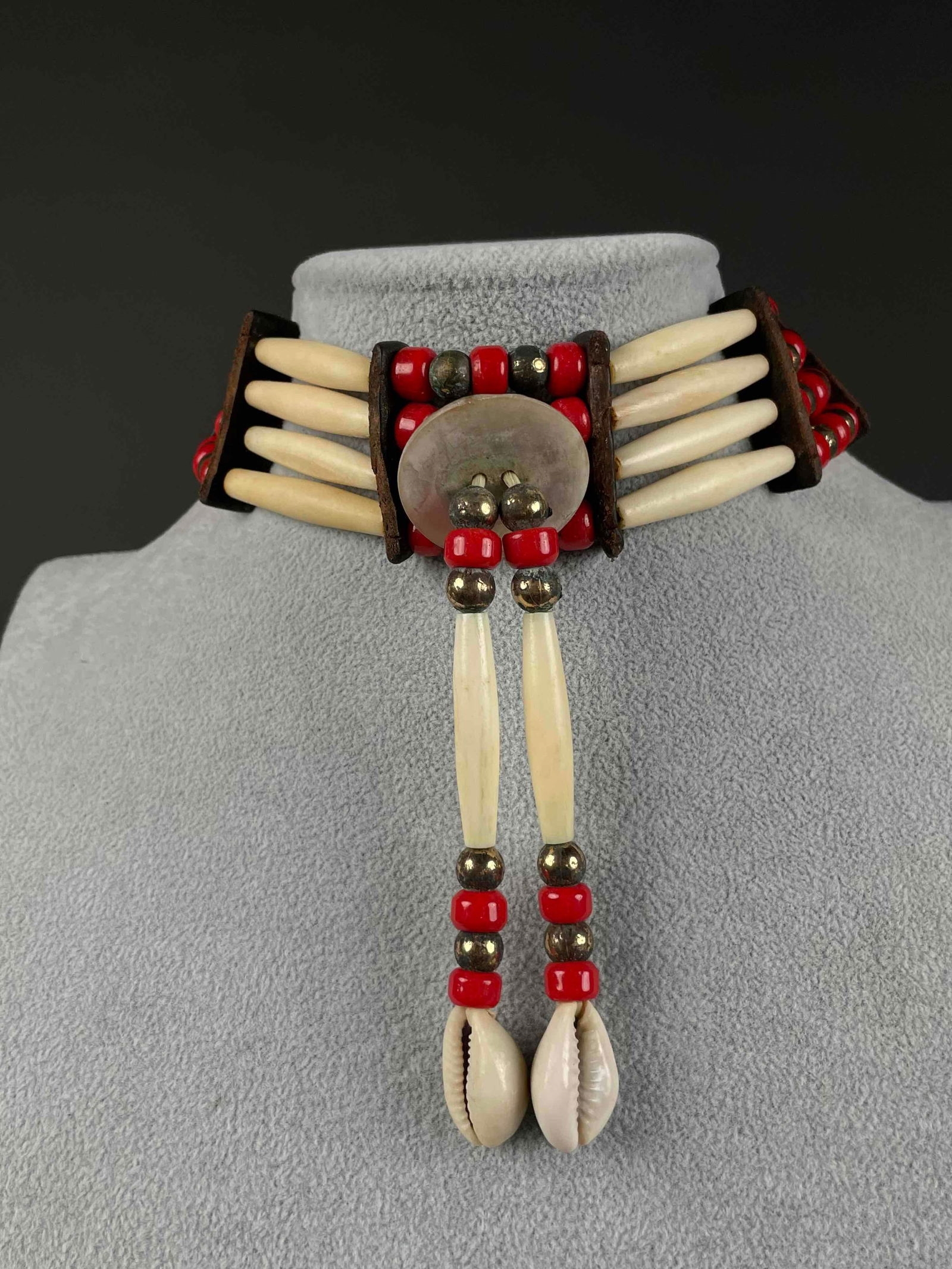 Block | Native American Bone Pipe Choker | MutualArt