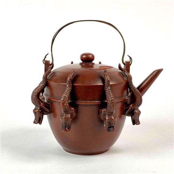 Dragon | Chinese Yixing Clay Tea Pot with Dragons | MutualArt