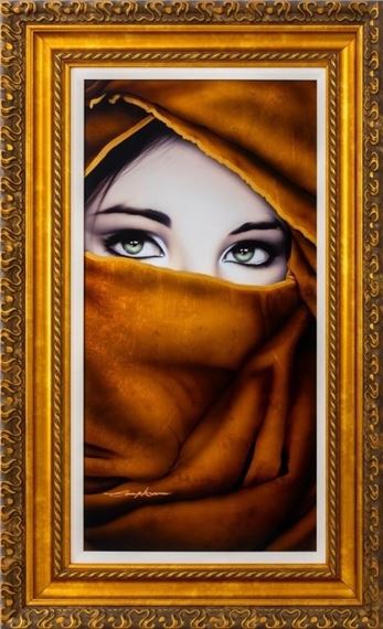 Patrick Guyton | Gold Veil Green Eyes | MutualArt