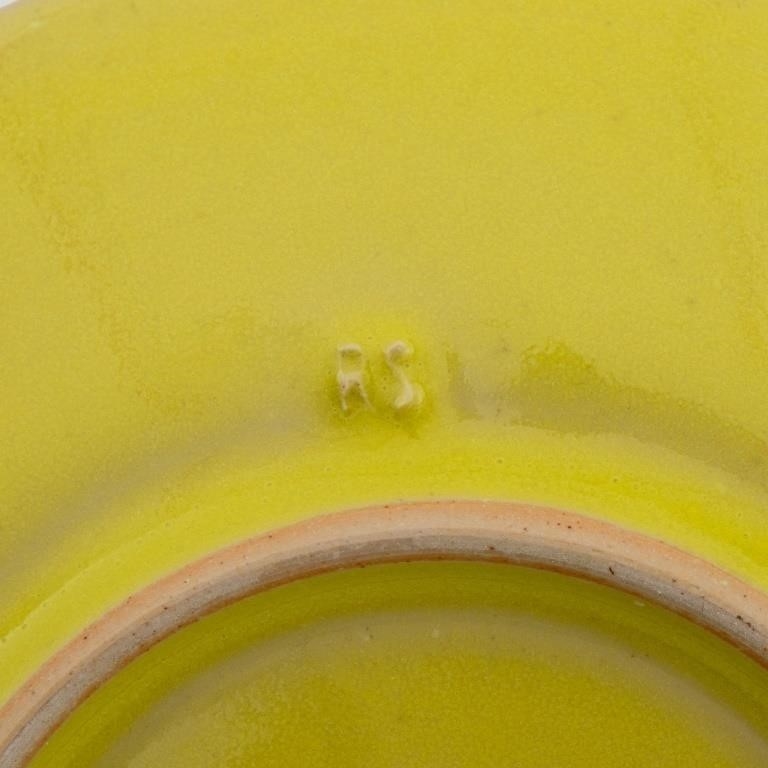 Rupert Spira | Rupert Spira Yellow Glazed Stoneware Plates, 8 | MutualArt
