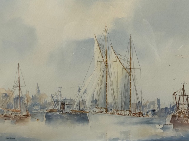 Alan Stark | Yachts in a harbour | MutualArt