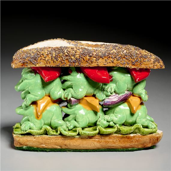 David Gilhooly | Double Decker Frog Sandwich | MutualArt
