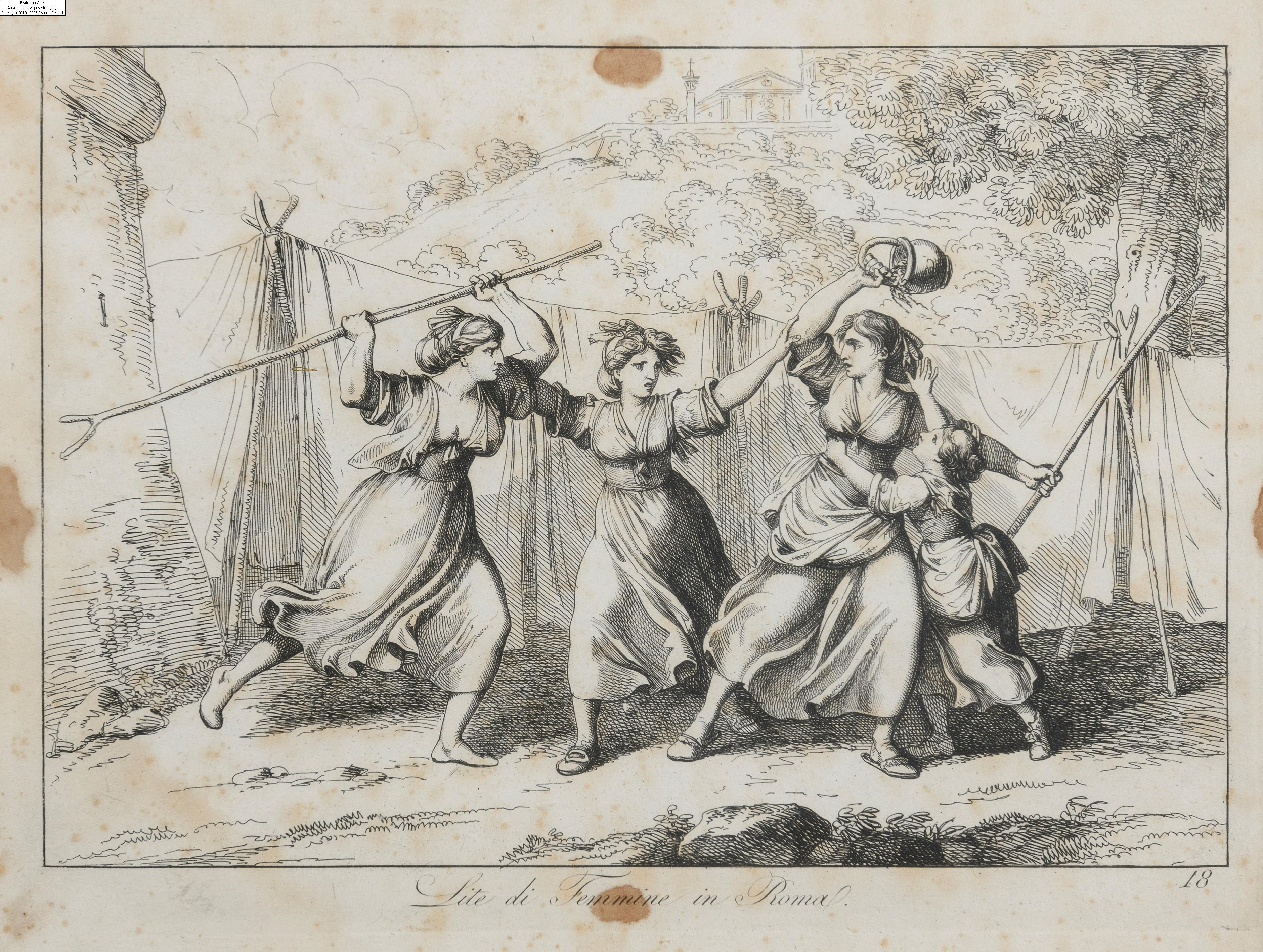 Bartolomeo Pinelli | CINQUE STAMPE DA PINELLI | MutualArt