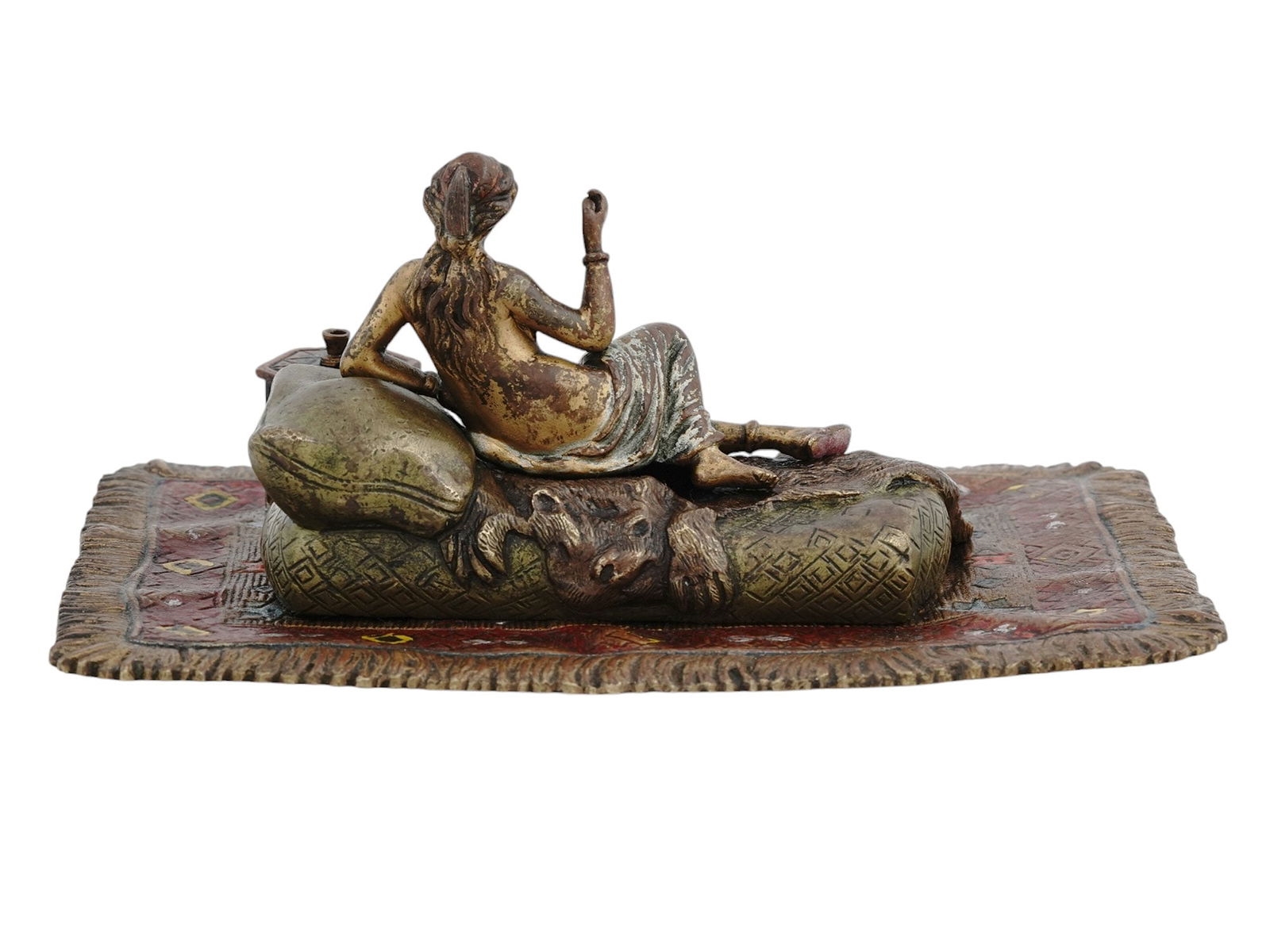 Franz Xaver Bergmann | A RECLINING NUDE ODALISQUE (Circa 1900) | MutualArt