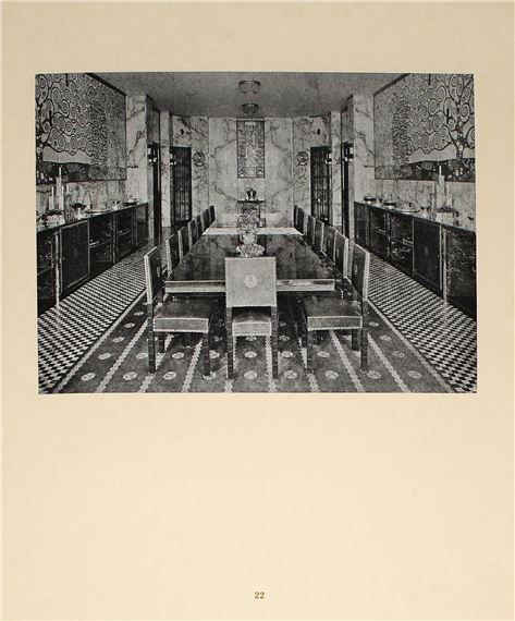 Gustav Klimt | Wandmofaik im Speifezimmer des Haufes Stocklet in ...