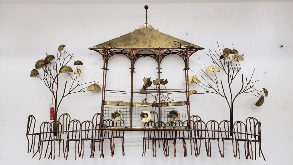 Curtis Jeré | Vintage Curtis Jere metal wall decoration | MutualArt