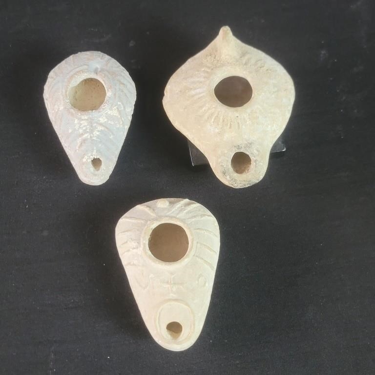 Three | Three roman style oil lamps | MutualArt
