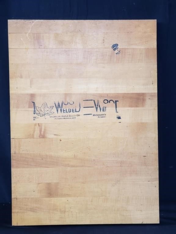 Block | Wood cutting block, Michigan Maple Block Co | MutualArt