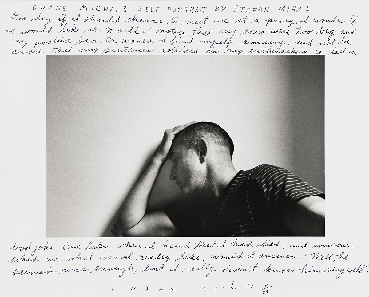 Duane Michals | Self-portrait by Stefan Mihal (Circa 1980s) | MutualArt