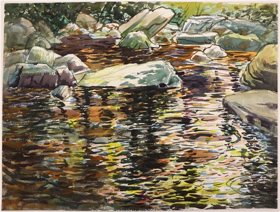 Neil Meitzler | Neil Meitzler ''River Colors'' Watercolor on Paper 18 ...