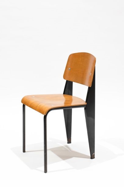 Jean Prouvé | Suite of four chairs (1950) | MutualArt