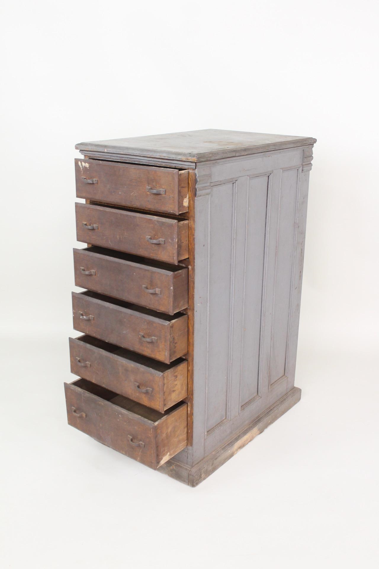 Front | Double-Sided Wood Multi Drawer Cabinet | MutualArt