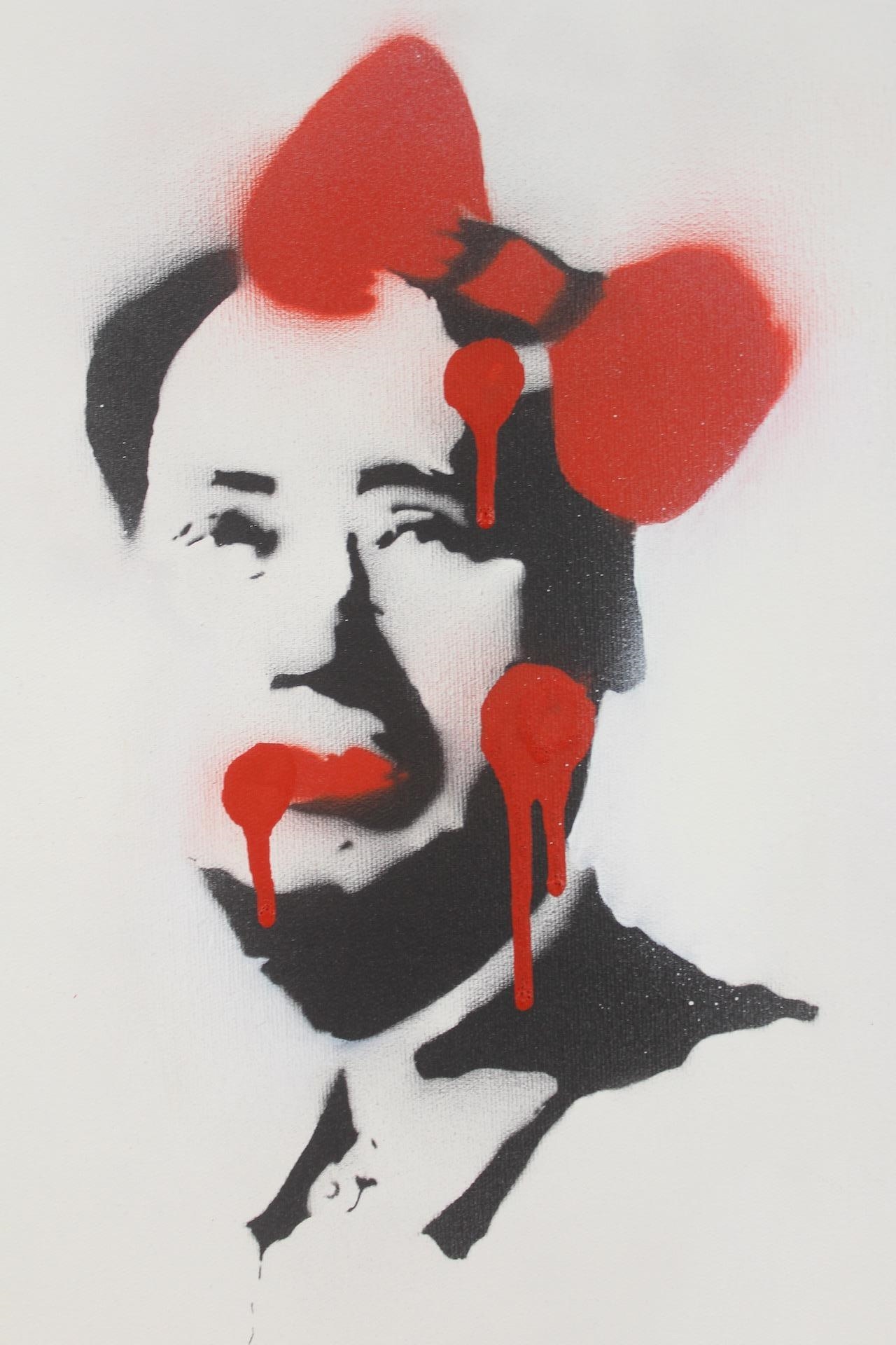 Death NYC | Death NYC Pop Art Spray Paint & Stencil on Canvas, Mao with ...
