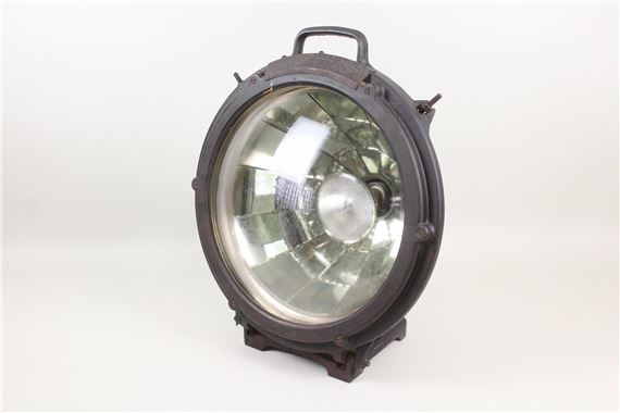 Large | Industrial Naval Seamans Path Cast Iron Spotlight | MutualArt