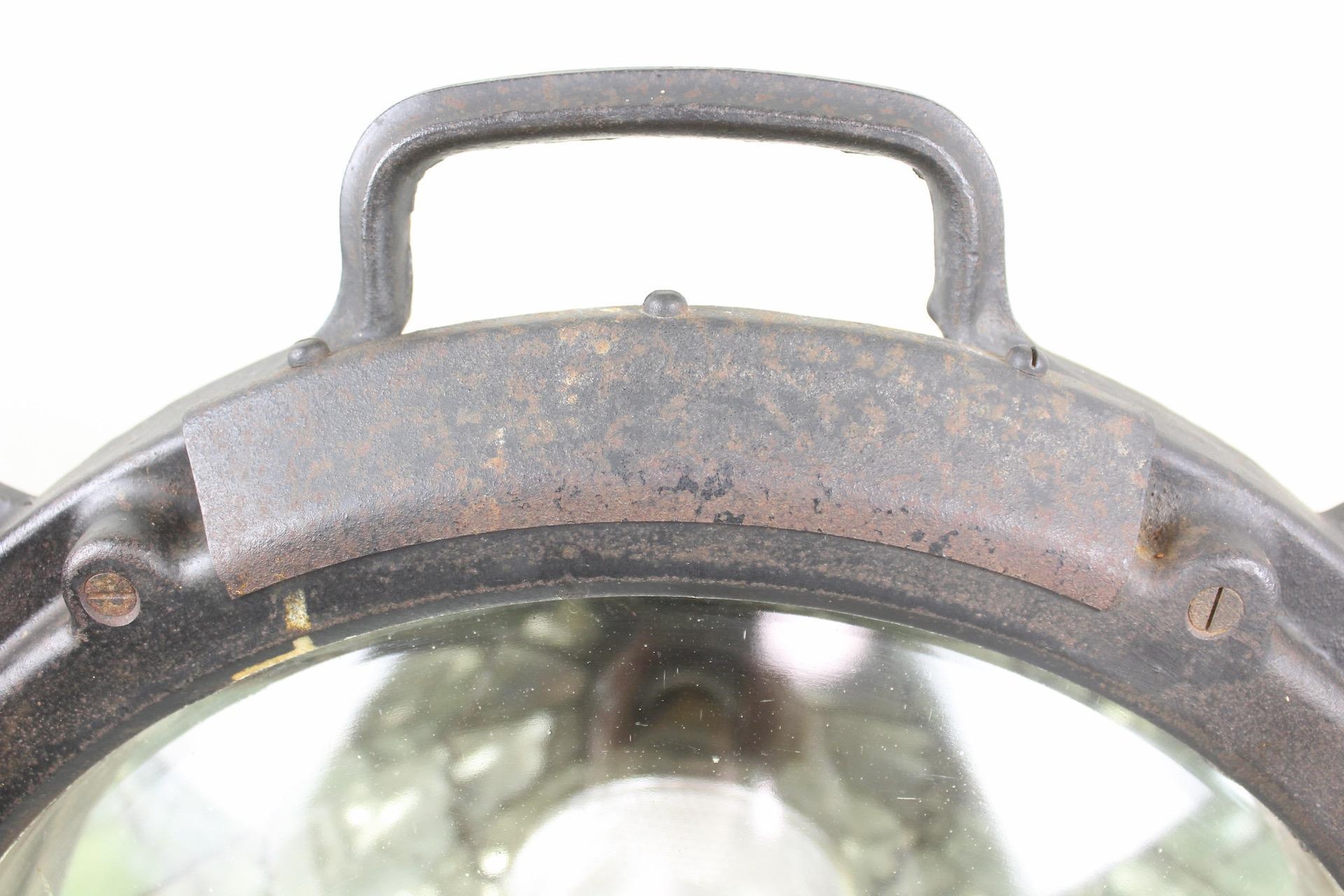 Large | Industrial Naval Seamans Path Cast Iron Spotlight | MutualArt