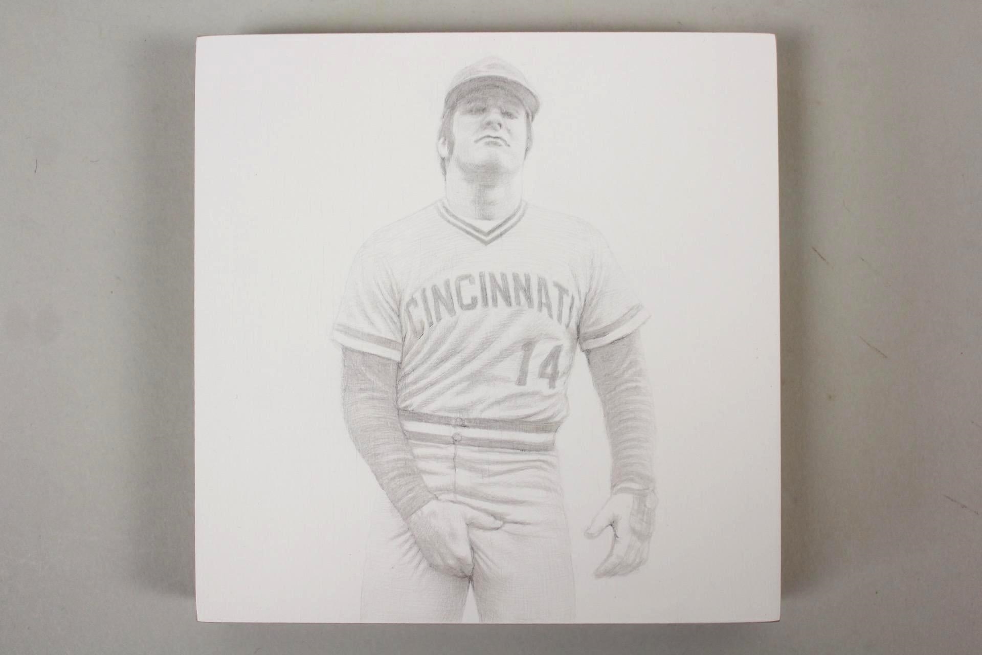 Mark T. Stockton | Signed Pencil Drawing of Pete Rose Baseball Player ...