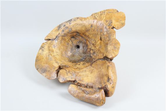 Large | Large Sculptural Raw Chunk of Burled Wood | MutualArt