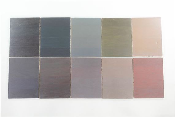 Clark Murray | Lot of 10 Clark Murray Monochromatic Paintings, Browns ...