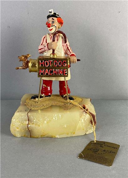Unknown | 1981 Ron Lee World of Clowns Hot Dog Machine Hand Painted ...