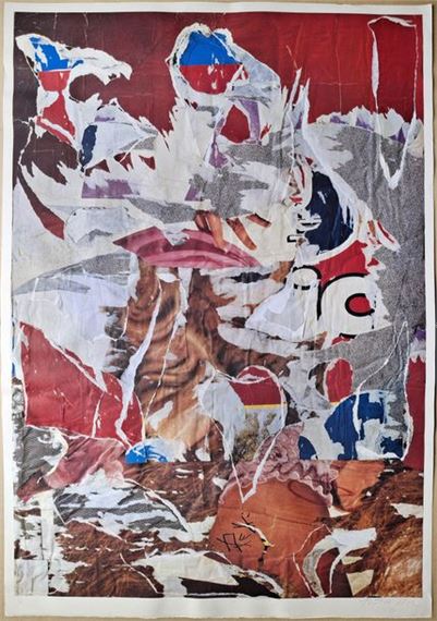 Mimmo Rotella | The Hand of Freedom (1991) | MutualArt