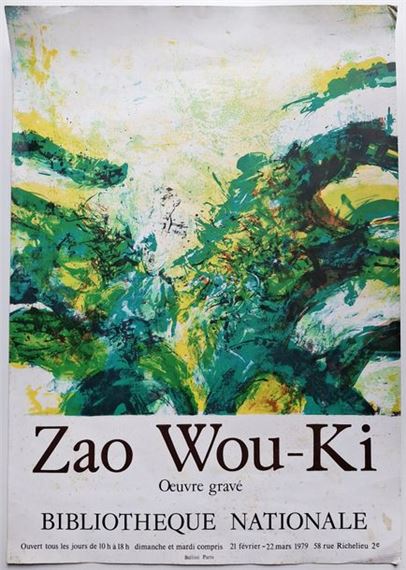 Zao Wou-Ki | Zao Wou-Ki oeuvre gravé, Bibliothèque nationale (1979 ...